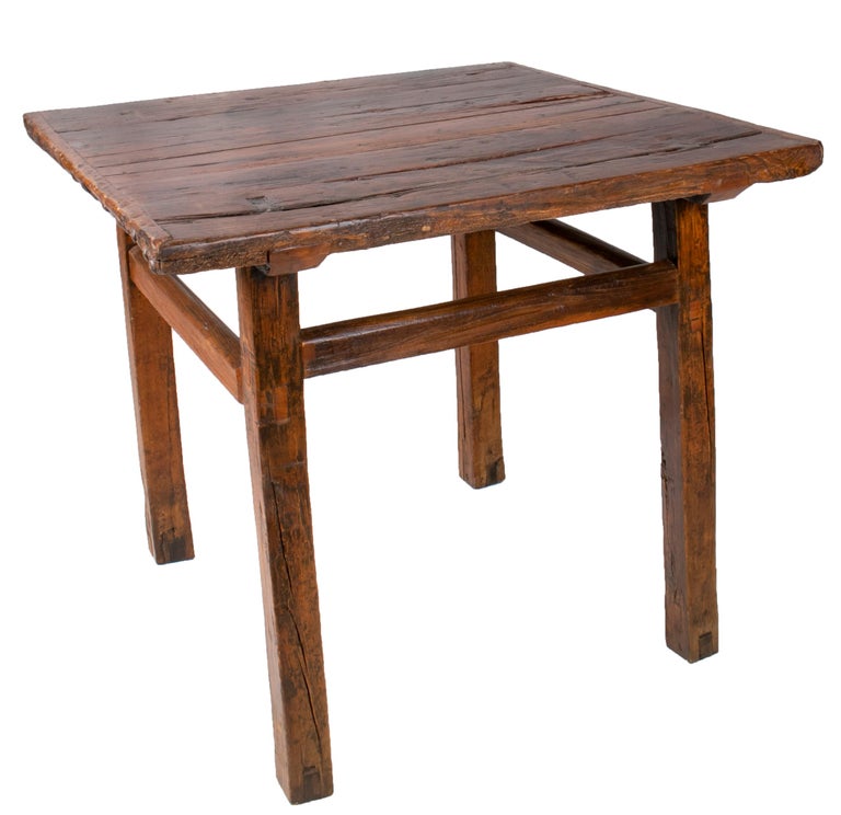 1920s European Natural Wood Finish Square Table For Sale at 1stDibs ...