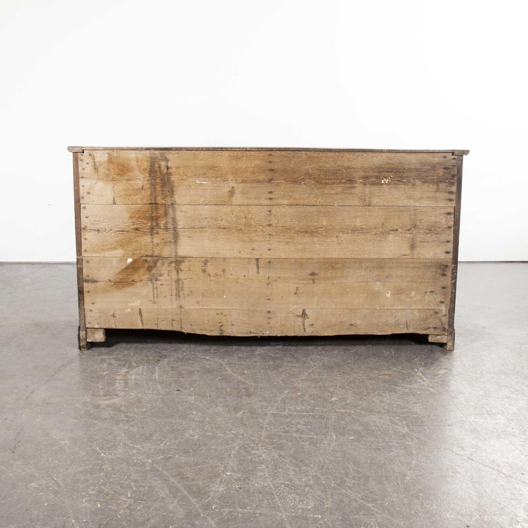 1920s Exceptional Large French Oak Bank of Drawers, Chest of Drawers at ...