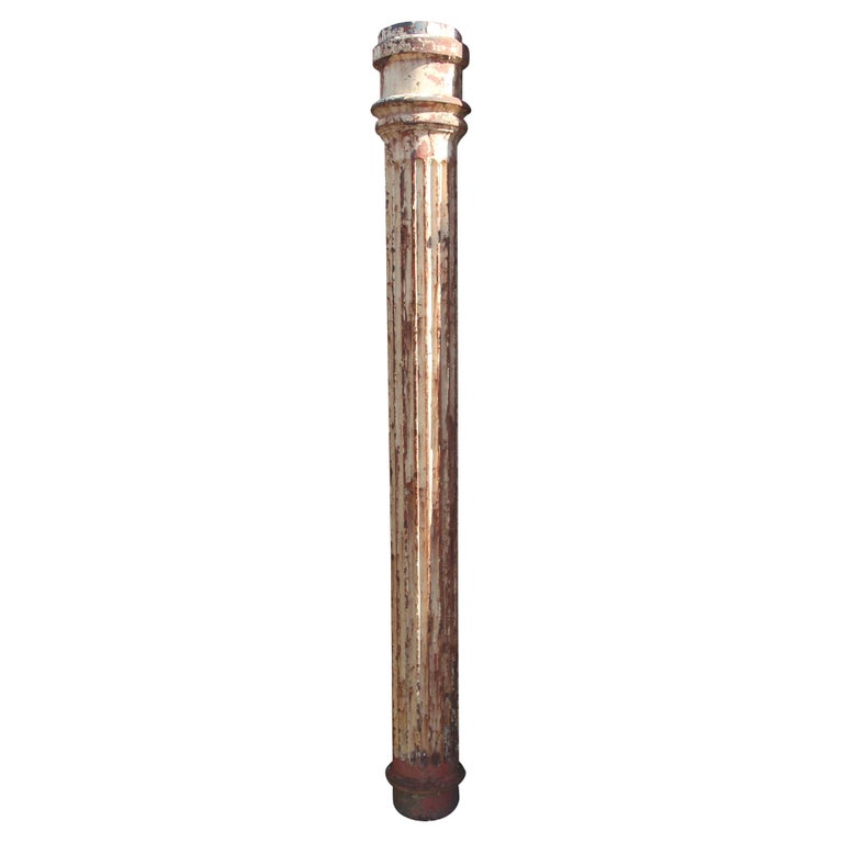 1920s Fluted Cast Iron Structural Column from NYC Building For Sale at ...