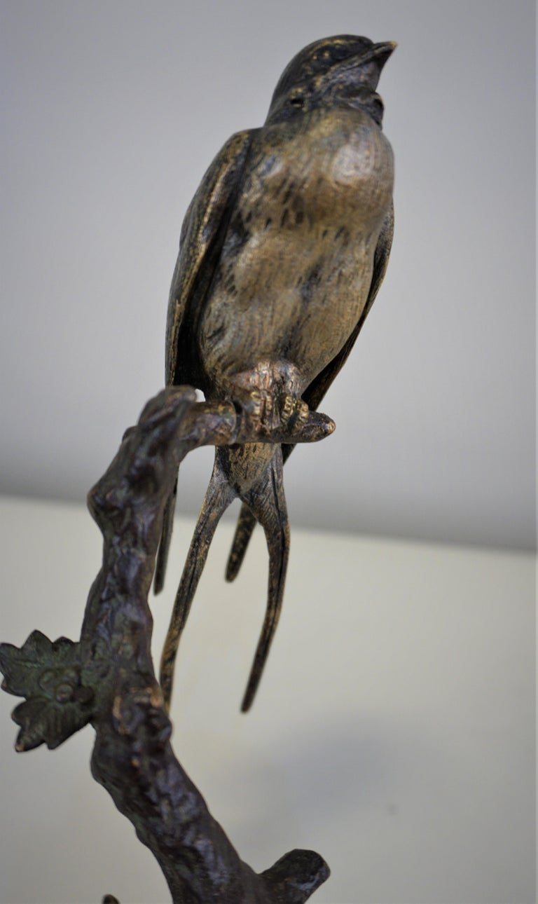 1920s French Art Deco Bronze Bird Sculpture at 1stDibs