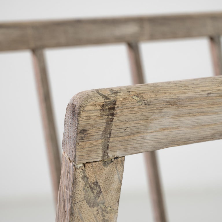 1920s French Bleached Oak Architect Stand For Sale at 1stDibs