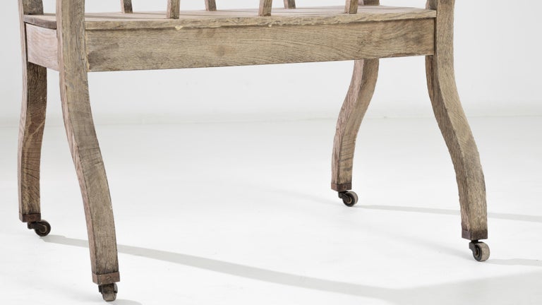 1920s French Bleached Oak Architect Stand For Sale at 1stDibs