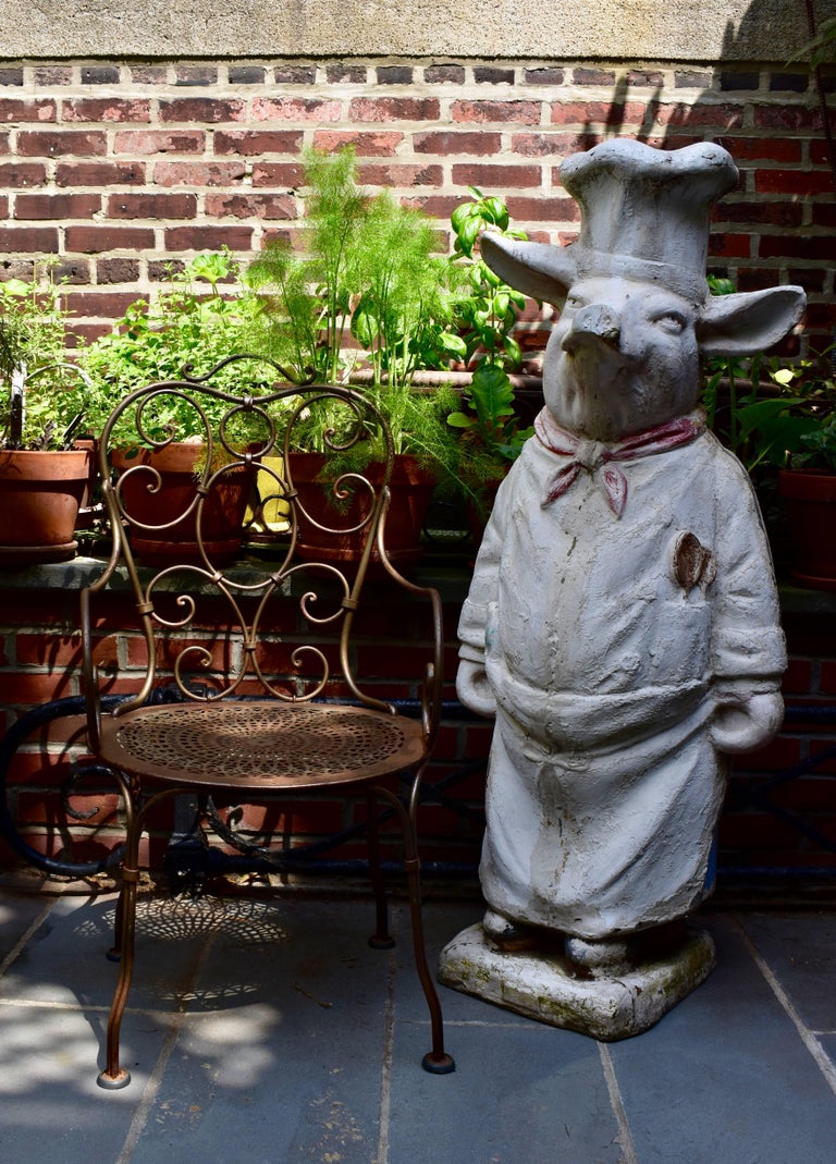 4 Ft. Tall French Butchers Shop Plaster Pig Advertising Restaurant ...