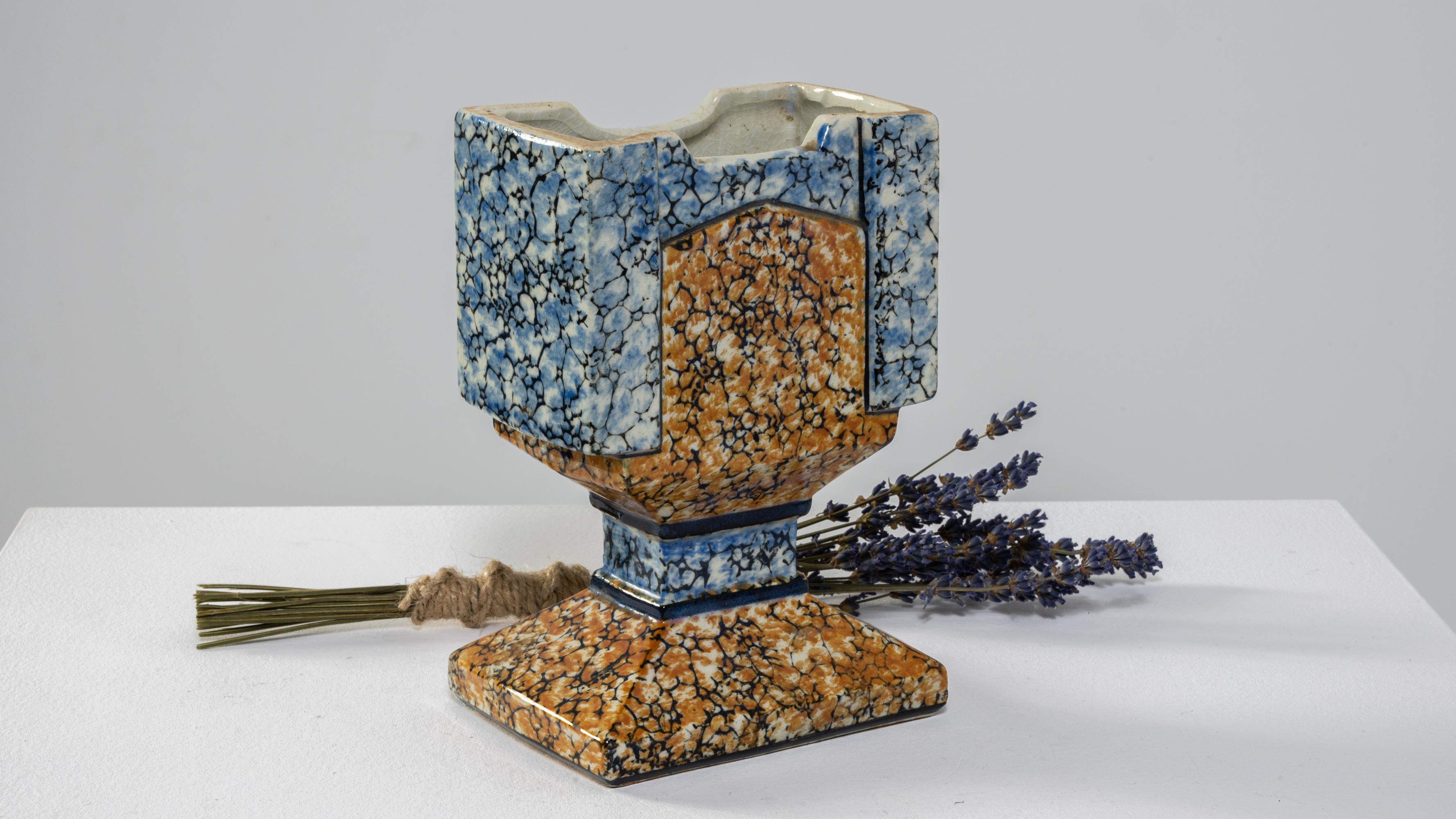 1920s French Ceramic Vase For Sale at 1stDibs