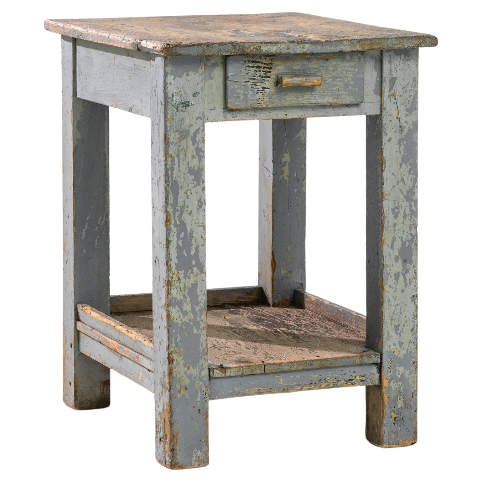 Charming Antique French Country Farmhouse Side Table with Original ...