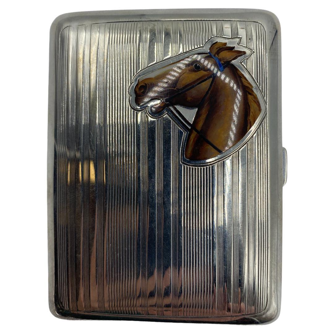 Russian Silver with Gold Medallion Cigarette Case, circa 1900 For Sale ...