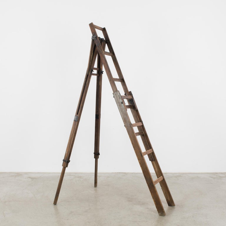 1920s French Wooden Ladder at 1stDibs