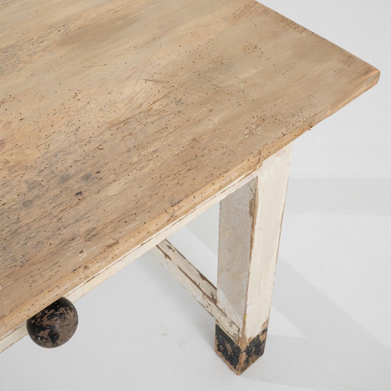 1920s French Wooden Work Table For Sale at 1stDibs