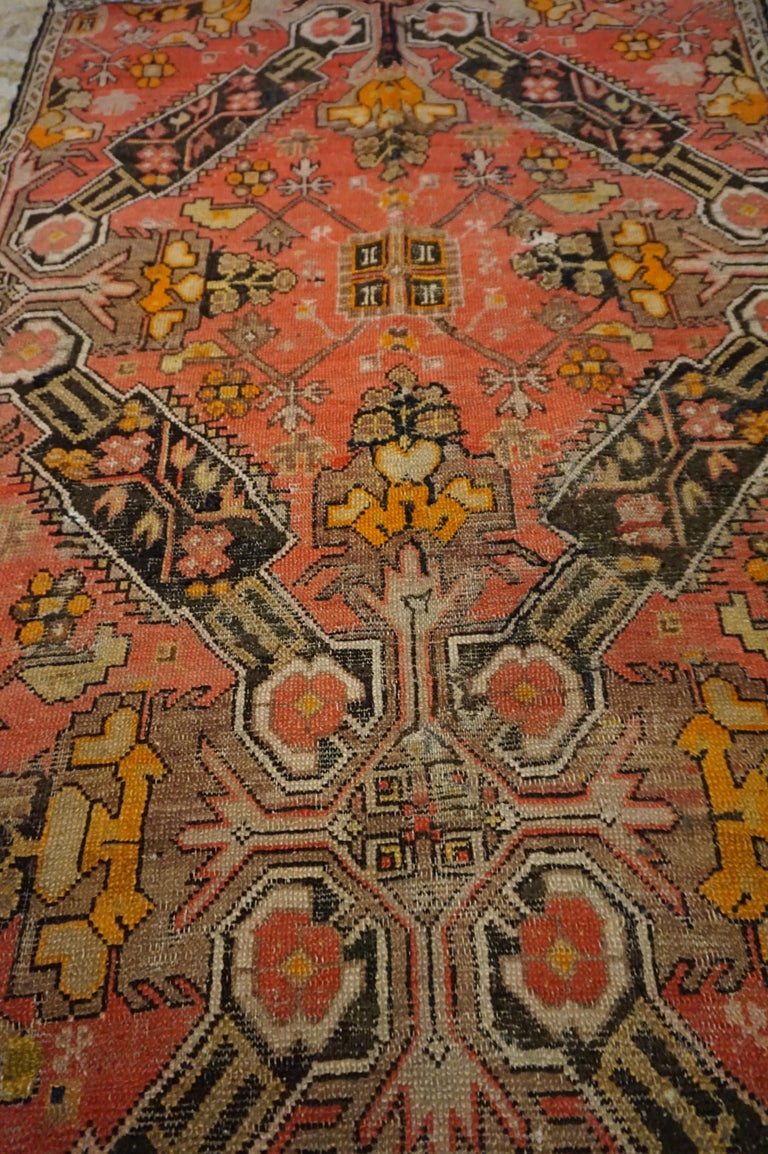 1920's Georgia Caucasus Hand-knotted Rug With Kite Medallions and ...