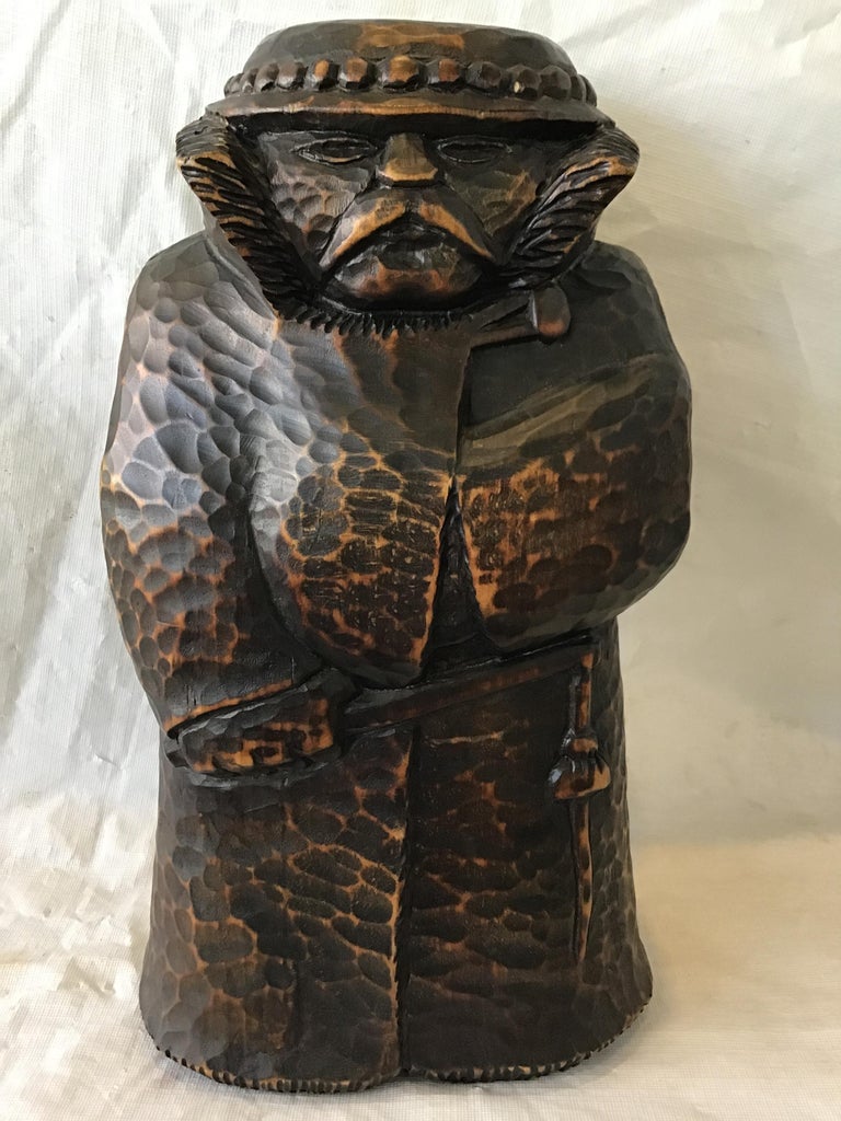 1920s Hand Carved Wood Prohibition Box at 1stDibs