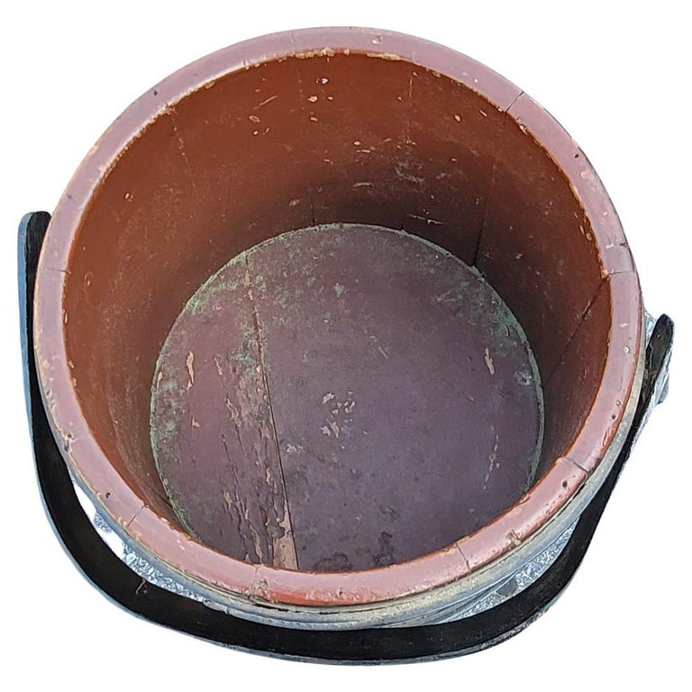 1920s Hand-Crafted, Painted and Decorated Tripod Firkin or Sewing ...