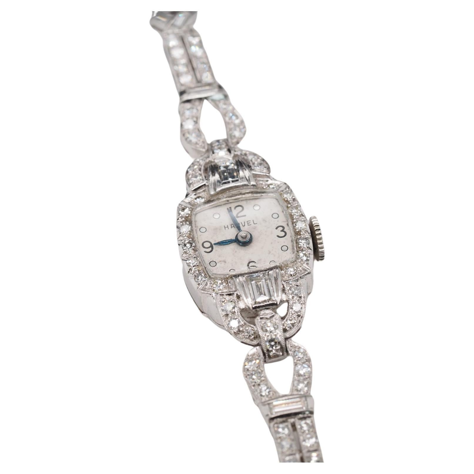 DREICER Platinum and Diamond Watch circa 1920s at 1stDibs