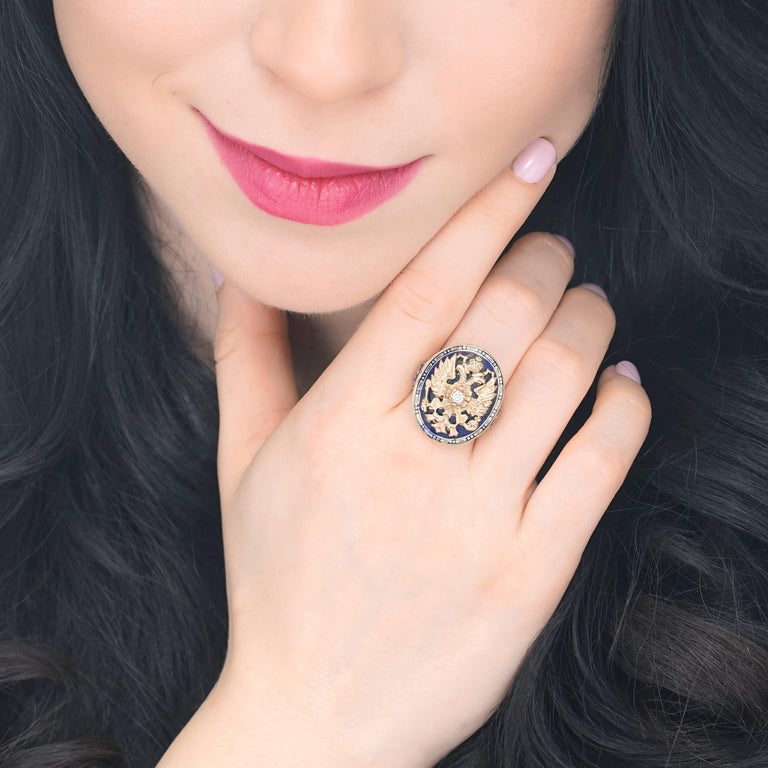 Imperial Russian 14k Signet Ring c1920s at 1stDibs | imperial signet ring