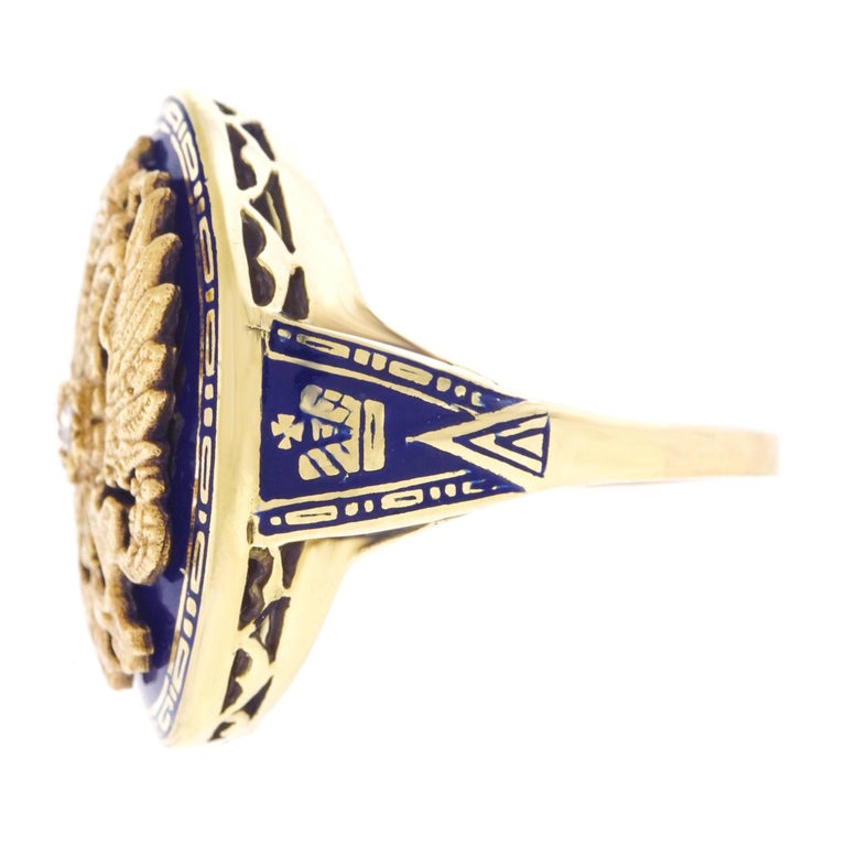 Imperial Russian 14k Signet Ring c1920s at 1stDibs | imperial signet ring