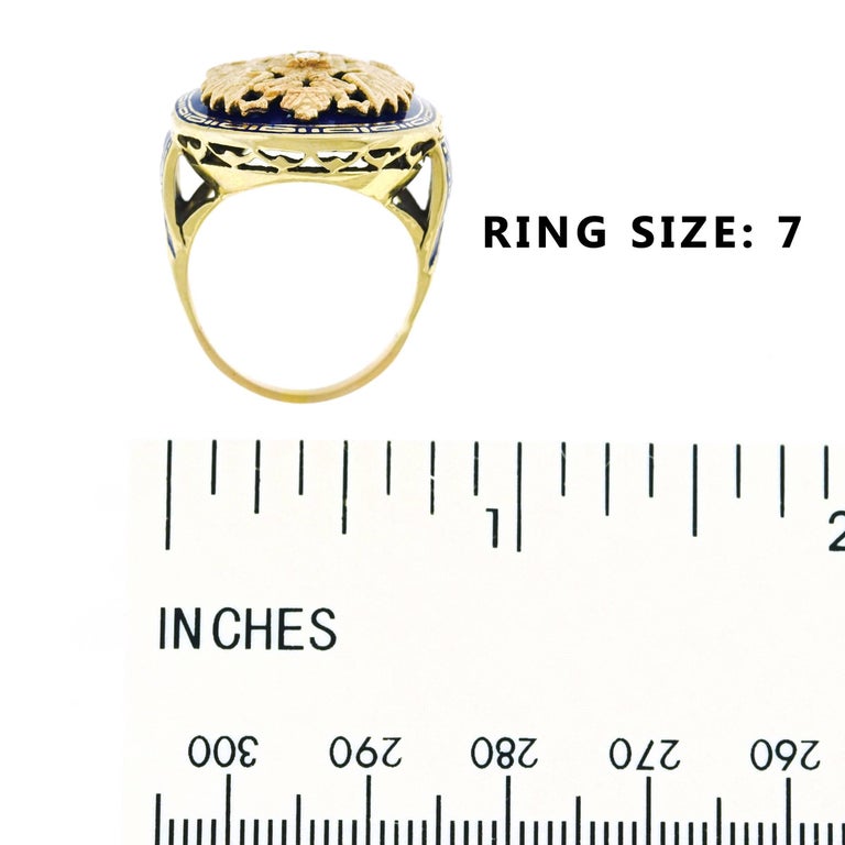 Imperial Russian 14k Signet Ring c1920s at 1stDibs | imperial signet ring
