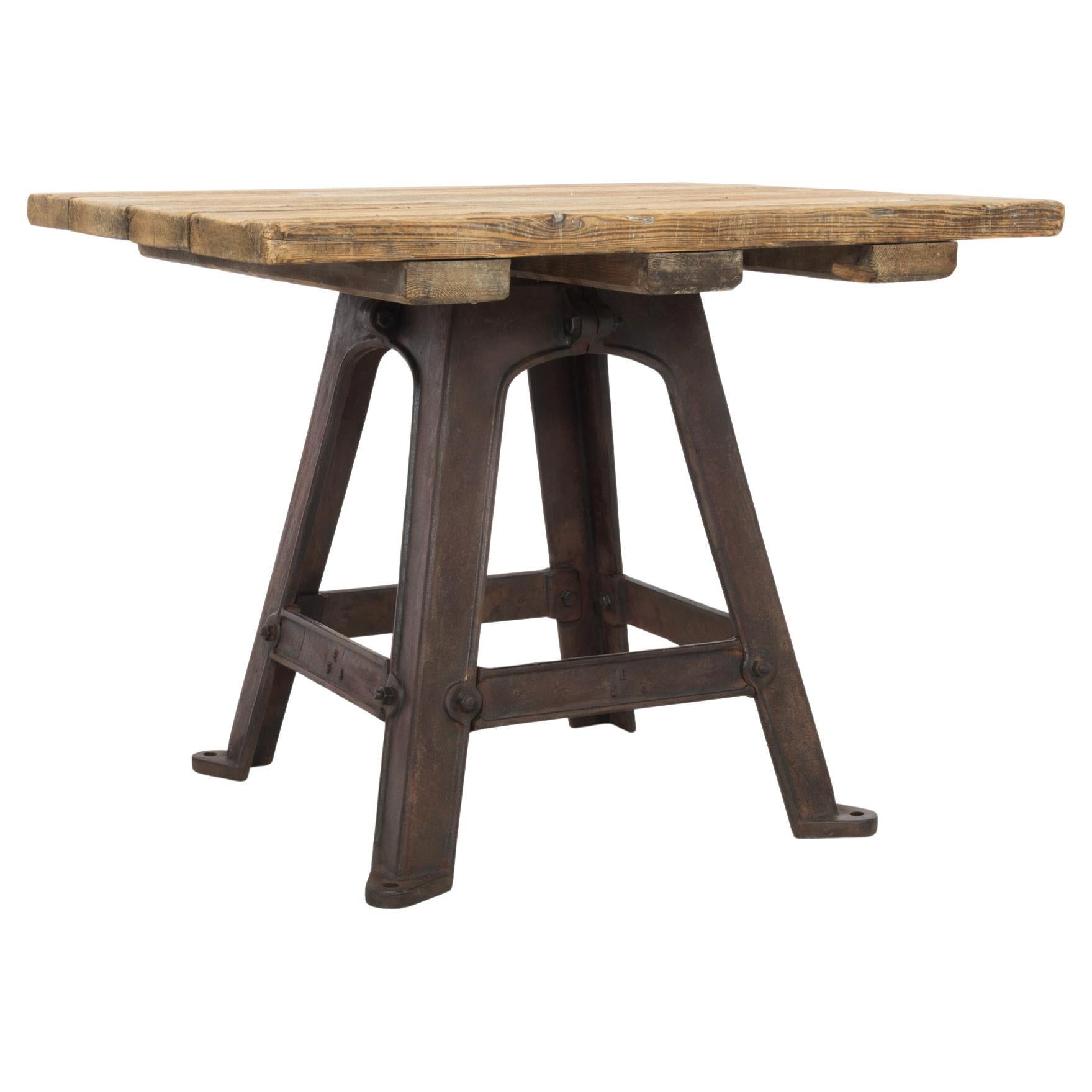 1920's Lone Indian Pictorial Tile and Iron Table by Taylor Tile at 1stDibs