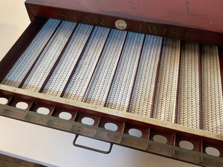 1920s Industrial Star Twist Sewing Thread Display Case at 1stDibs ...