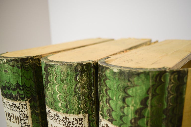 1920s Italian Archival Document Boxes at 1stDibs