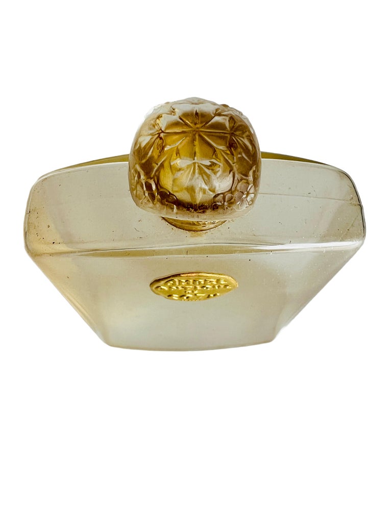 1920s Lalique French Perfume Bottle Ambre Antique De Coty For Sale at ...