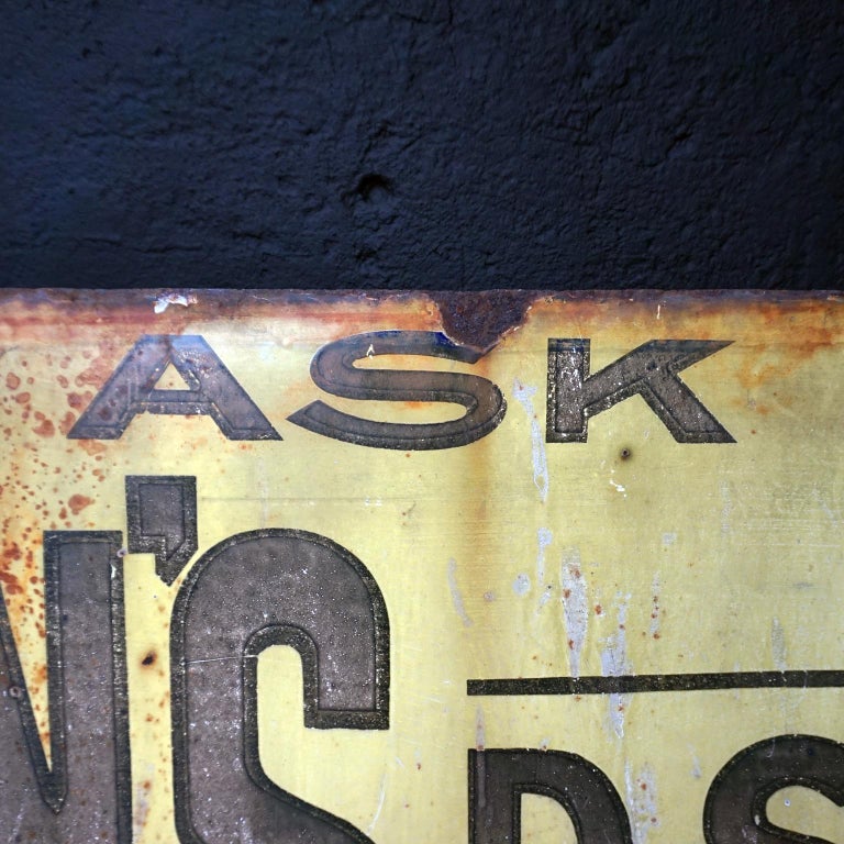 1920s Large Enamel Advertising Tin Sign Colman's Mustard at 1stDibs ...