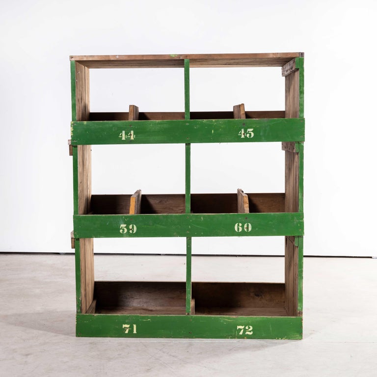 1920s Late Victorian Pigeon Hole Unit, Storage, Shelving Unit 'Model ...