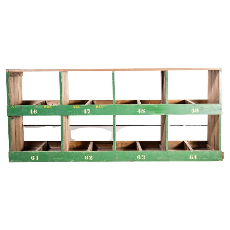1920's Late Victorian Pigeon Hole Unit - Storage, Shelving Unit 'Model ...