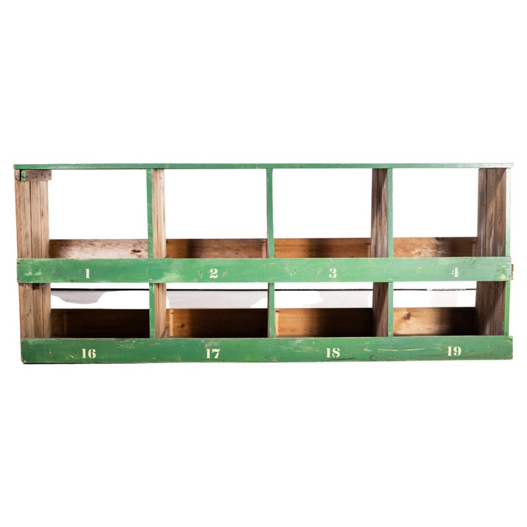 1920's Late Victorian Pigeon Hole Unit - Storage - Shelving Unit (Model ...