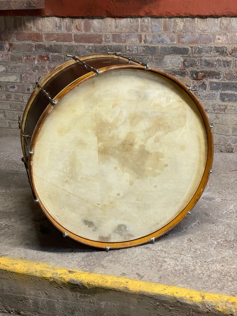 1920s Ludwig and Ludwig Mahogany Bass Drum For Sale at 1stDibs