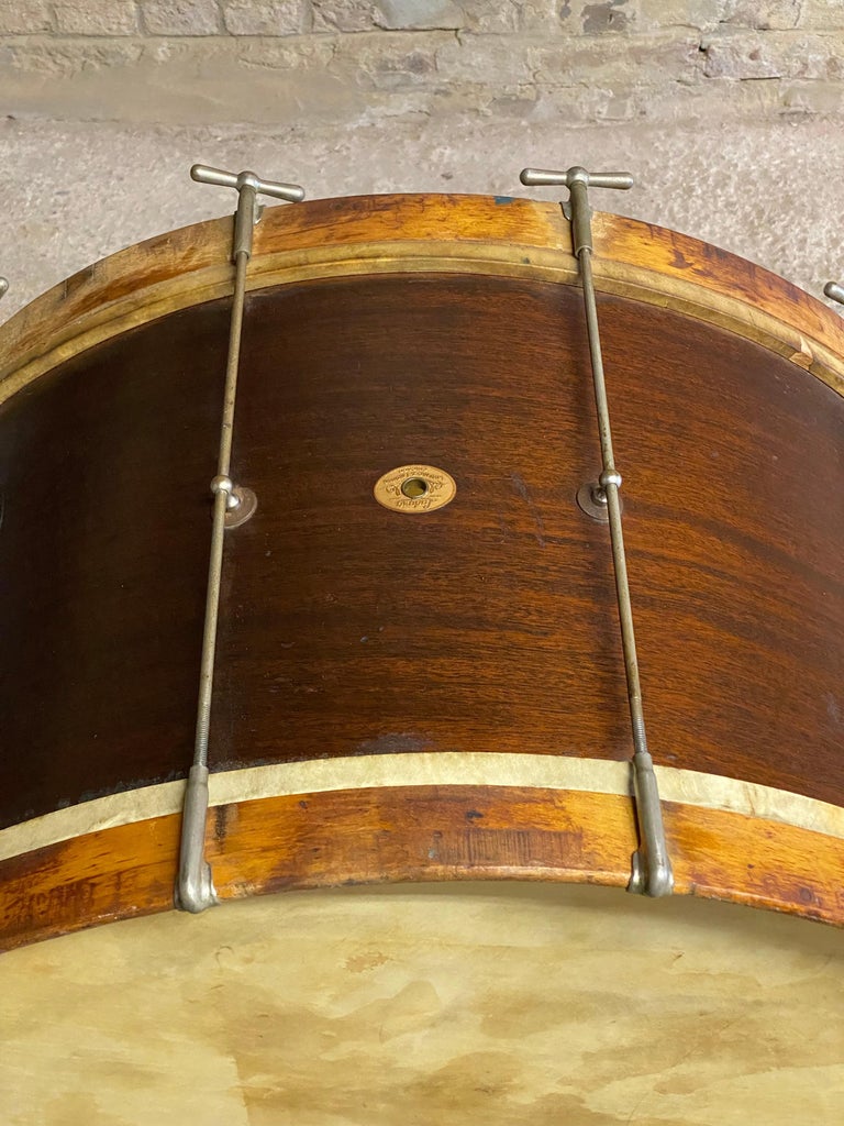 1920s Ludwig and Ludwig Mahogany Bass Drum For Sale at 1stDibs
