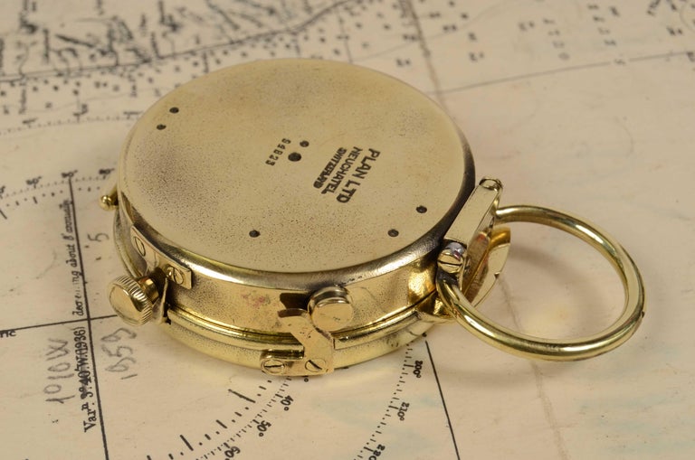 1920s Magnetic Brass Pocket Compass U.S Engineer Corps Antique Suveryor ...