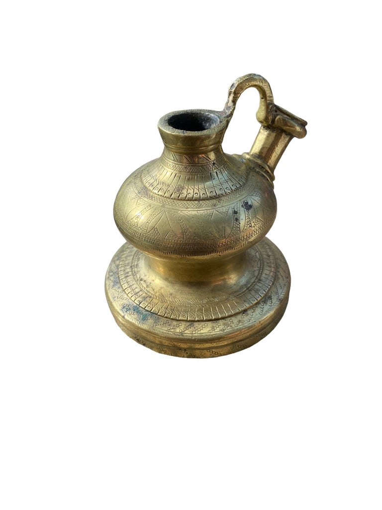 1920s Old Vintage Antique Unique Design Hand Engraved Beautiful Brass ...