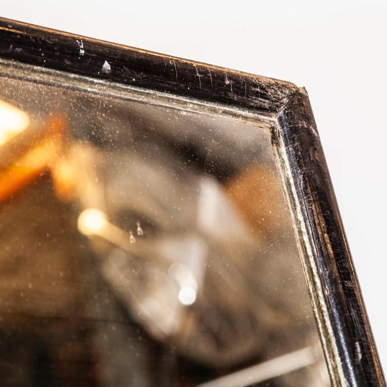 1920s Original English Tailors Tall Mirror with Paneled Back, Foxed ...