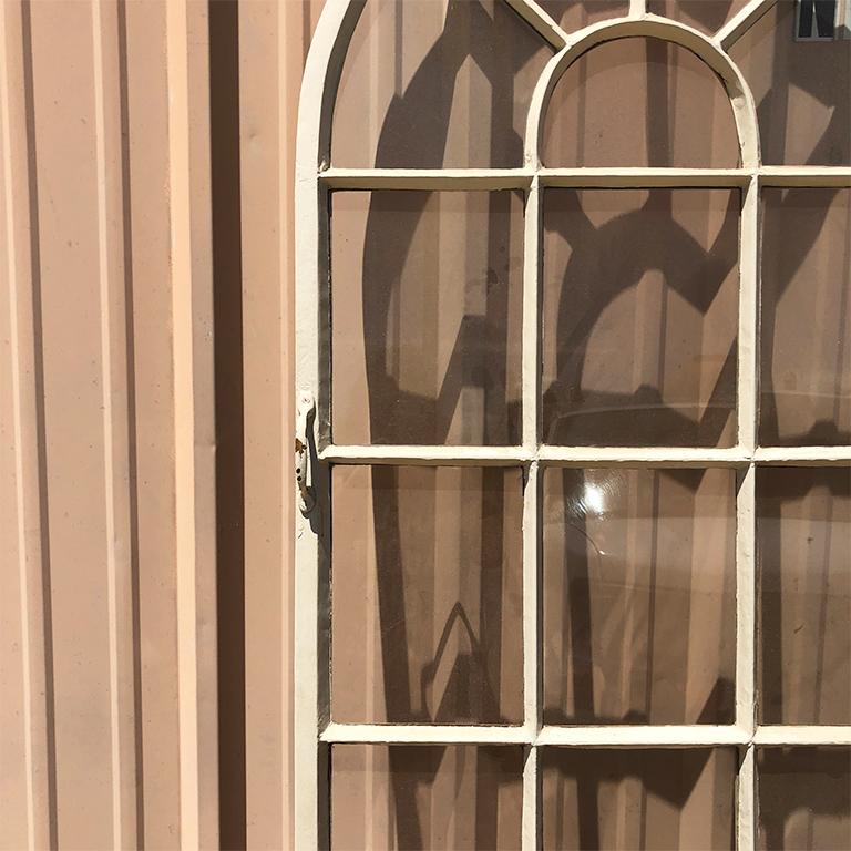1920s Painted Steel Patio Door or Window 20 Pane Window or Door at 1stDibs