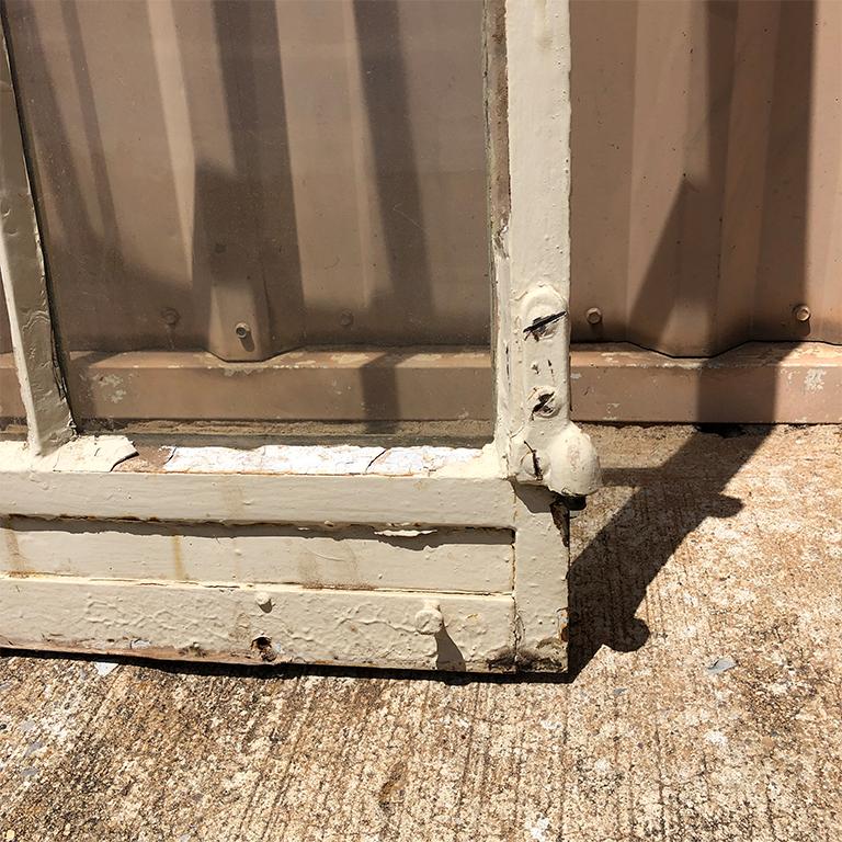 1920s Painted Steel Patio Door or Window 20 Pane Window or Door at 1stDibs