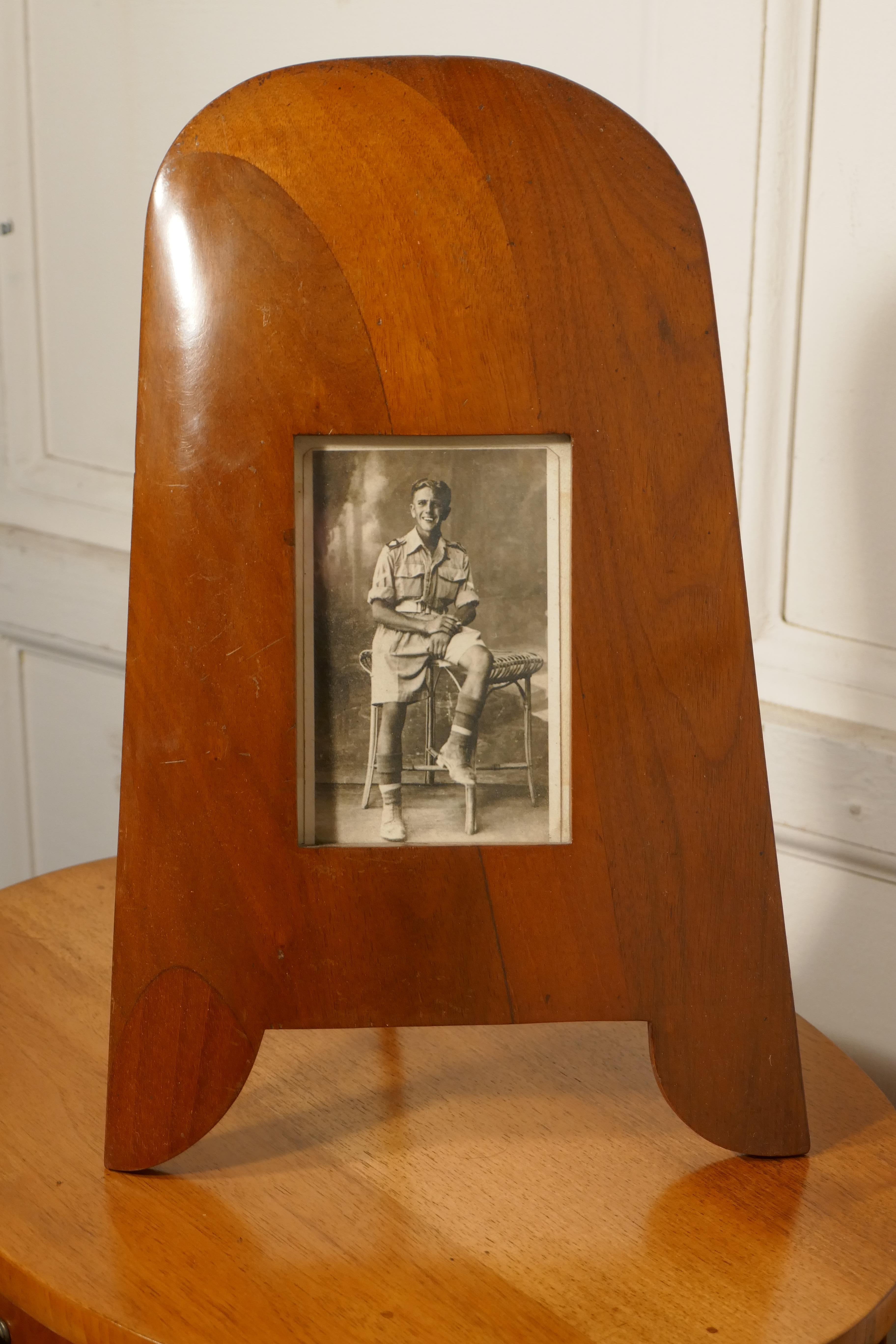 1920s Picture Frame Made from a Wooden Propeller Tip Section at 1stDibs