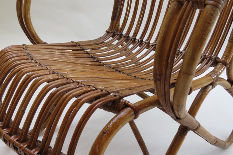 1920s Rattan and Steam Bent Chair at 1stDibs | steam bent furniture