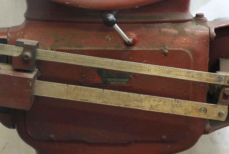 1920s Red Johnson Scale Co. Stathmos Scale For Sale at 1stDibs