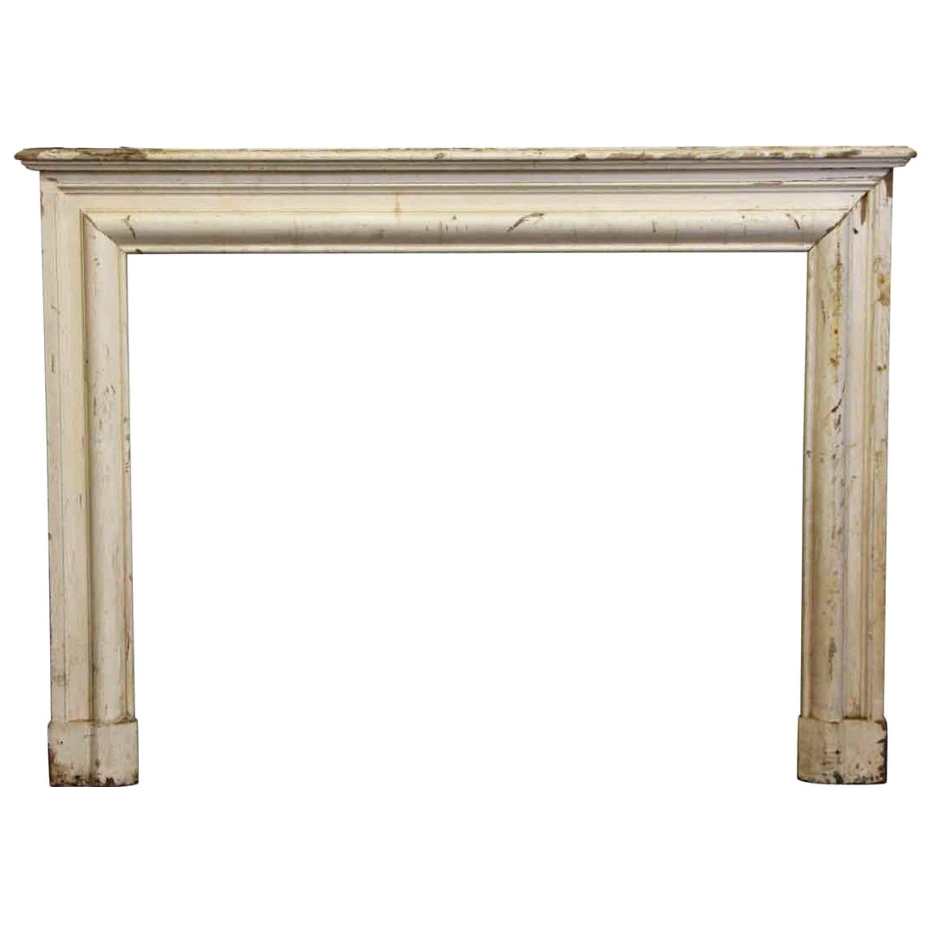 1920s Rustic Wood Bolection Mantel Wide Simple Style at 1stDibs