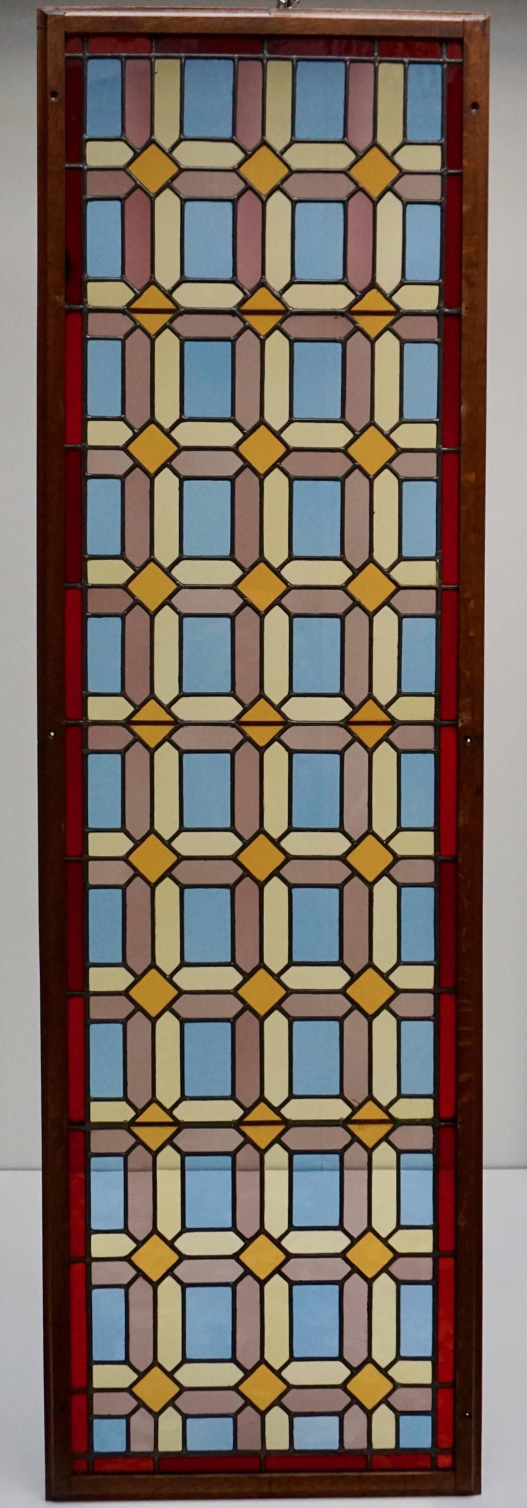 One of Two Multicolored Stained Glass Windows Panels at 1stDibs | 1920 ...