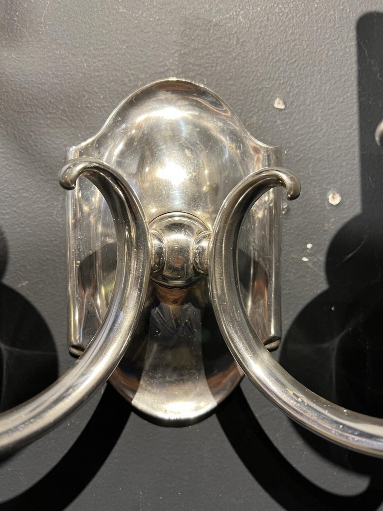 1920s, Silver Plated Caldwell Sconces For Sale at 1stDibs