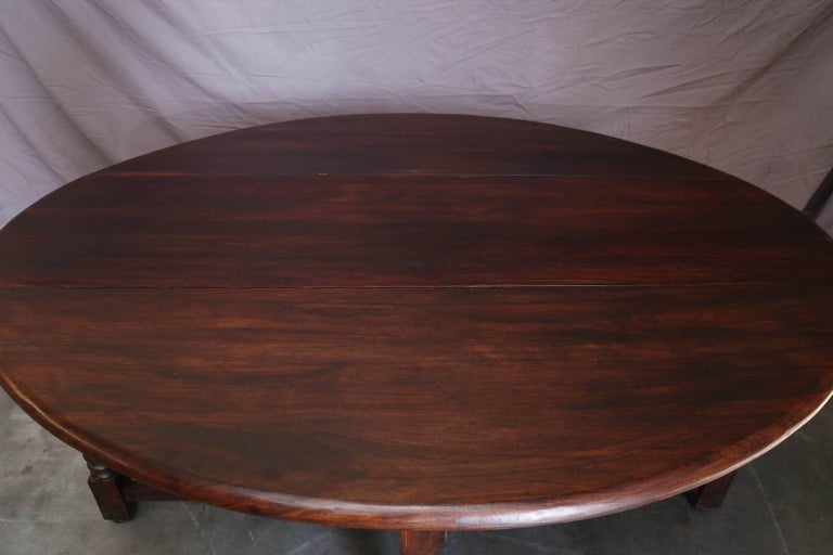 1920s Solid Teak Wood British Colonial Gate Leg Breakfast Table For ...