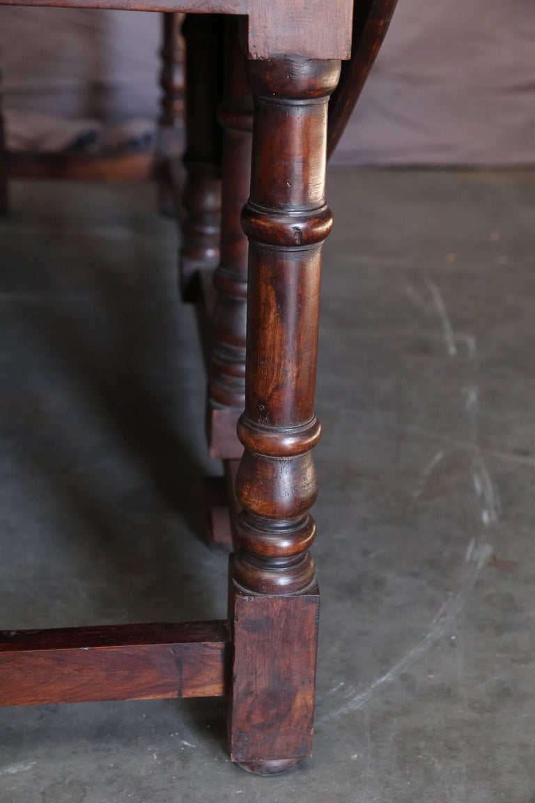 1920s Solid Teak Wood British Colonial Gate Leg Breakfast Table For ...