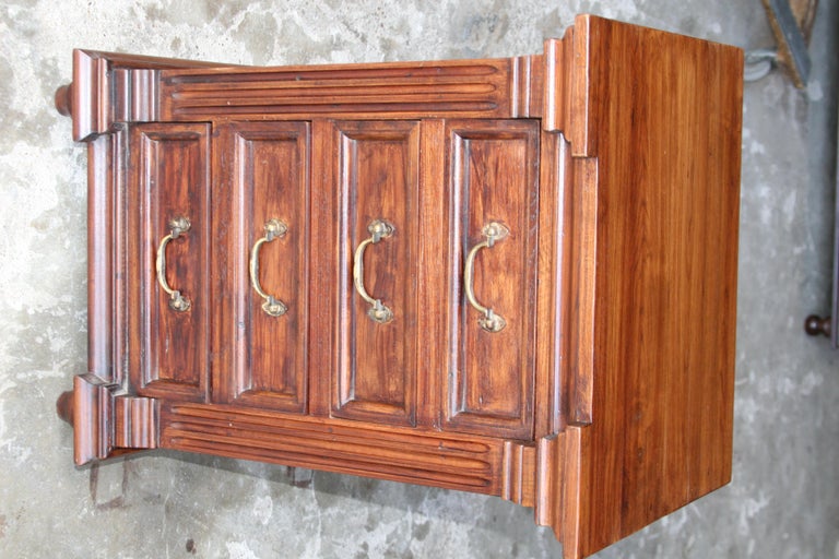 1920s Solid Teak Wood Superbly Crafted Elegant British Colonial Night ...