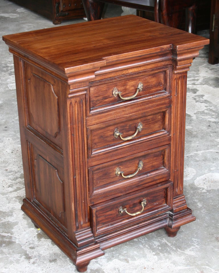 1920s Solid Teak Wood Superbly Crafted Elegant British Colonial Night ...