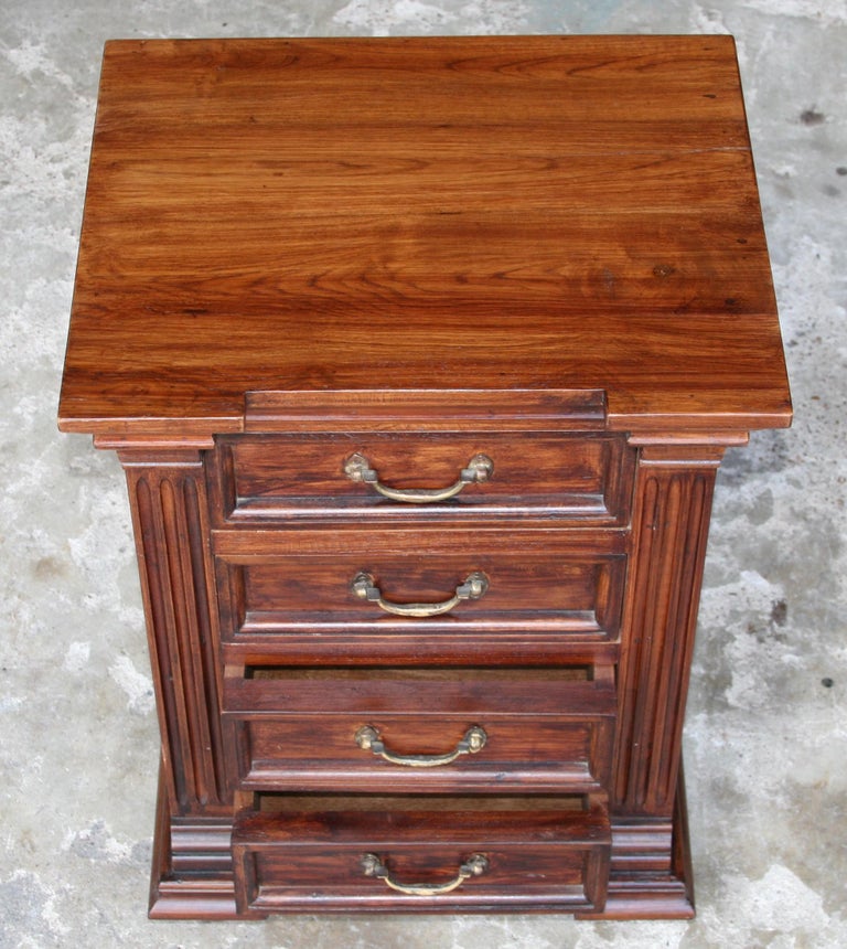 1920s Solid Teak Wood Superbly Crafted Elegant British Colonial Night ...