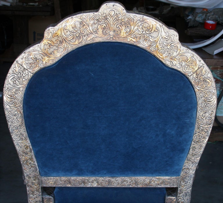 1920s Sterling Silver Custom Handcrafted Throne Type Chair from ...