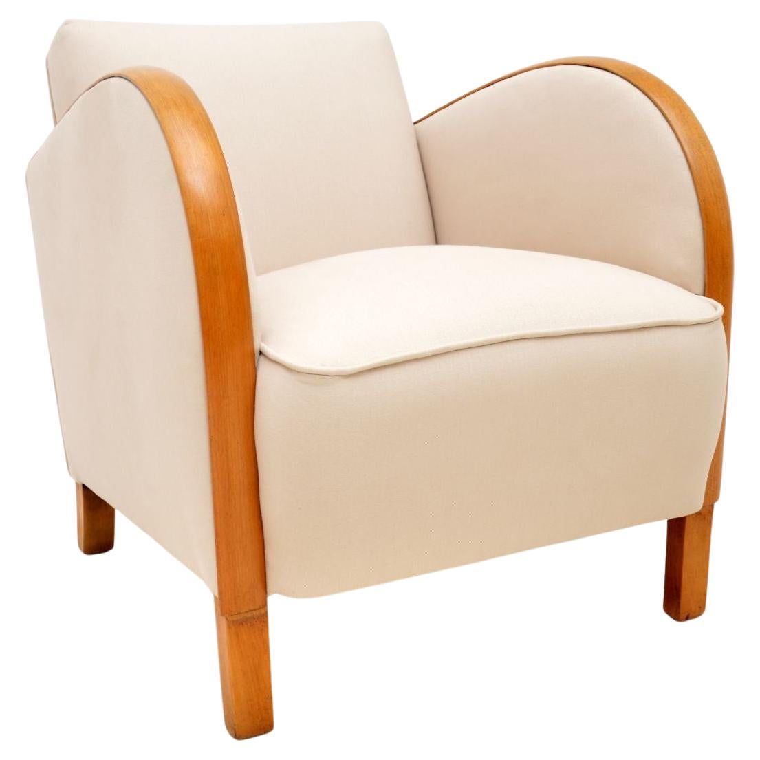 Swedish Art Deco Moderne Scalloped Back Side Chair - COM Ready at ...