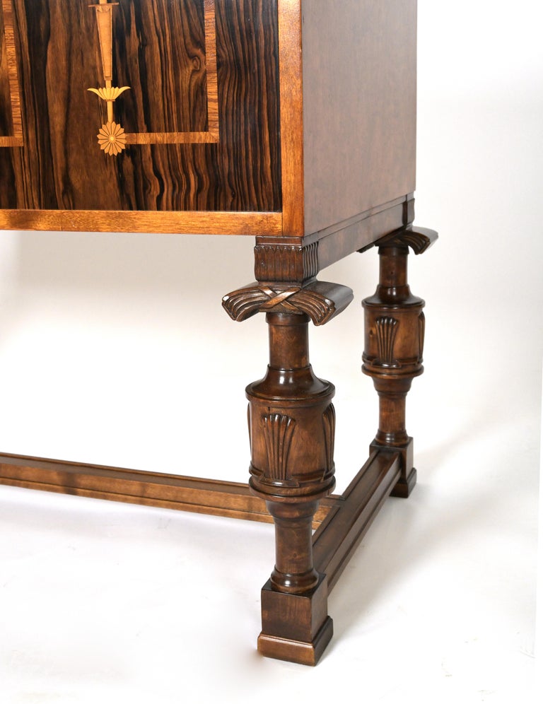 1920s Swedish Grace Fall Front Cabinet For Sale at 1stDibs