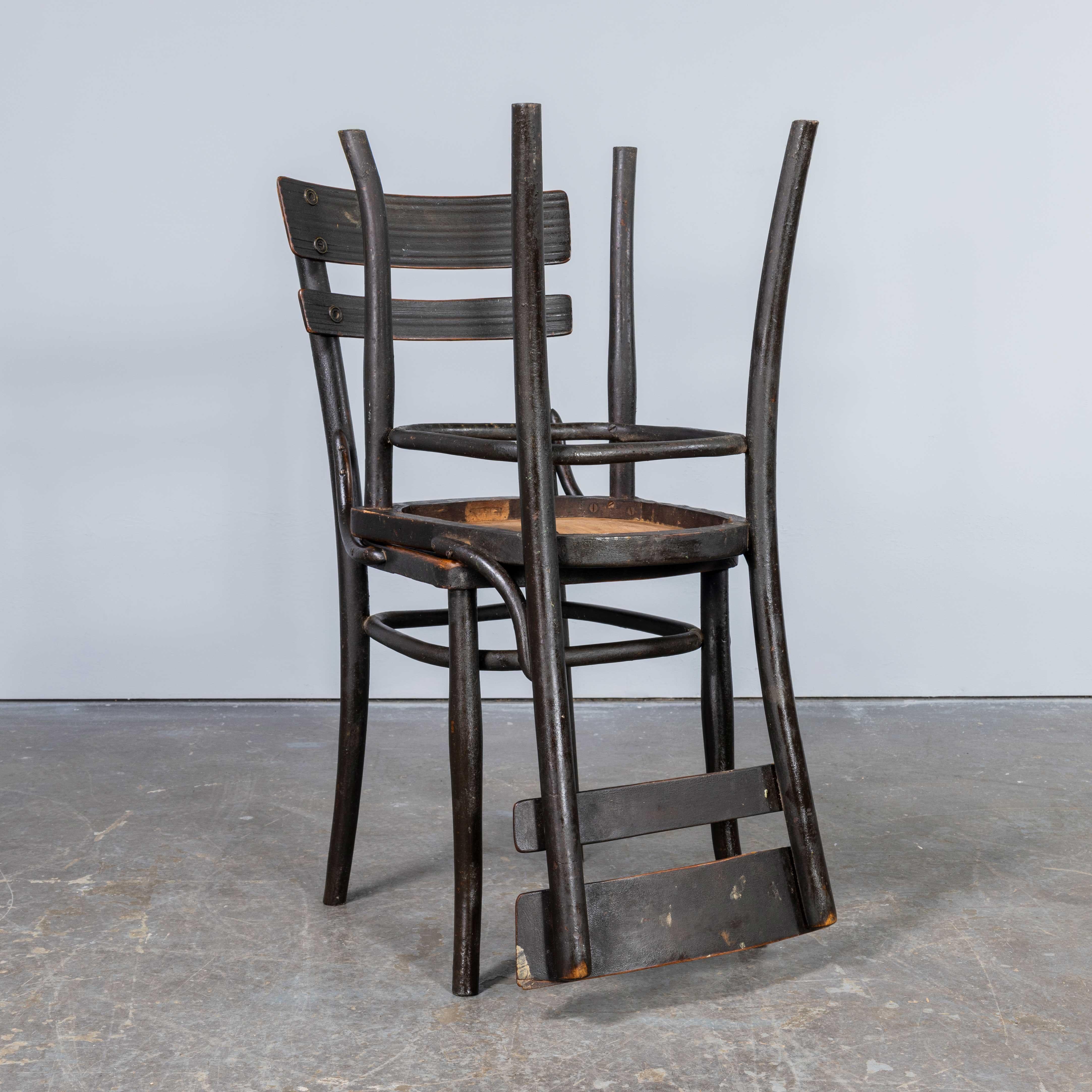 1920's Thonet Original Double Rail Bentwood Chairs - Pair For Sale at ...