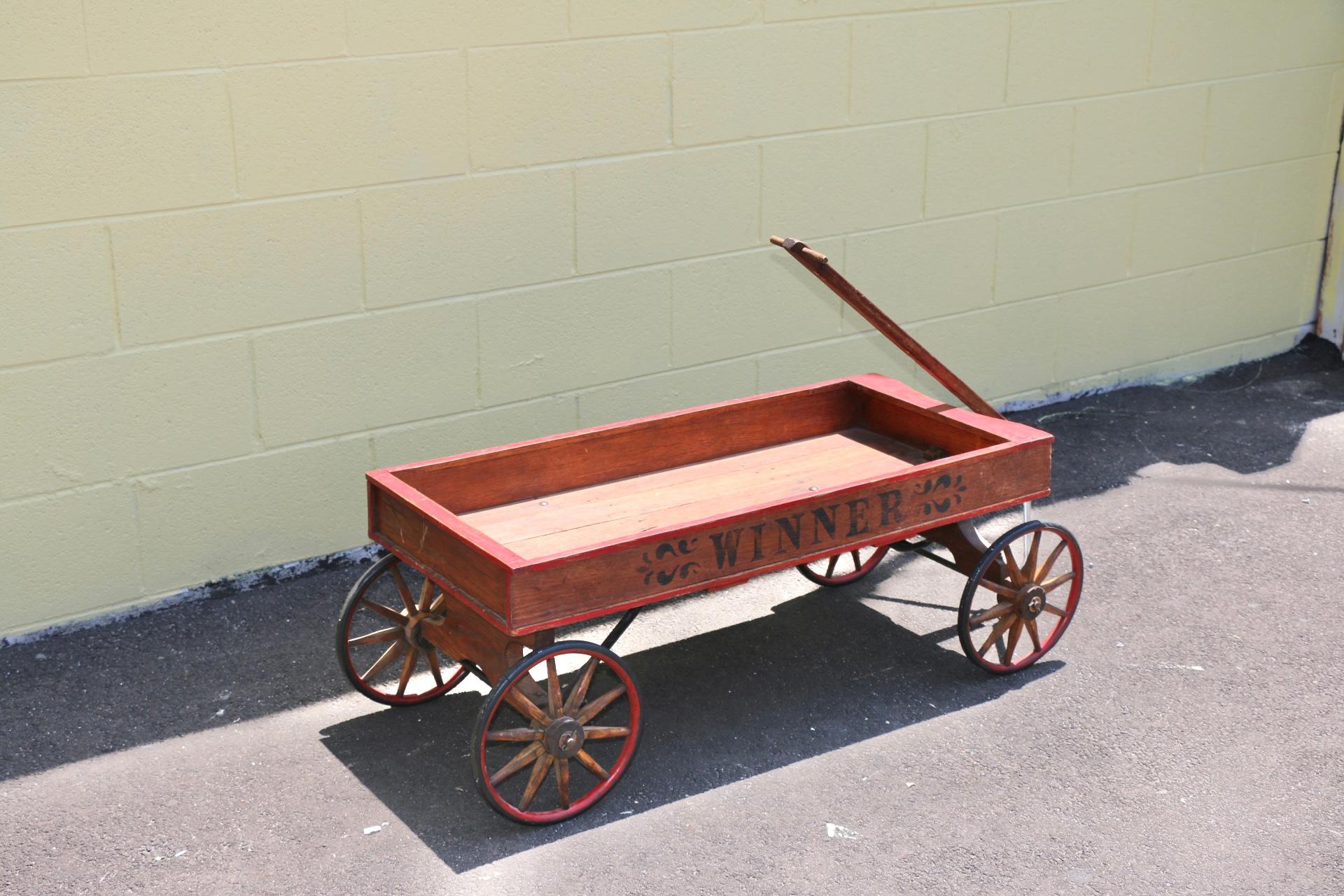 1920’s Wooden Wagon at 1stDibs | 1920s wagon, wicker wagon, 1920 wagon